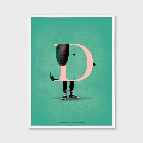 Dexter - Letter D art print - The Alphabet Store – The alphabet store