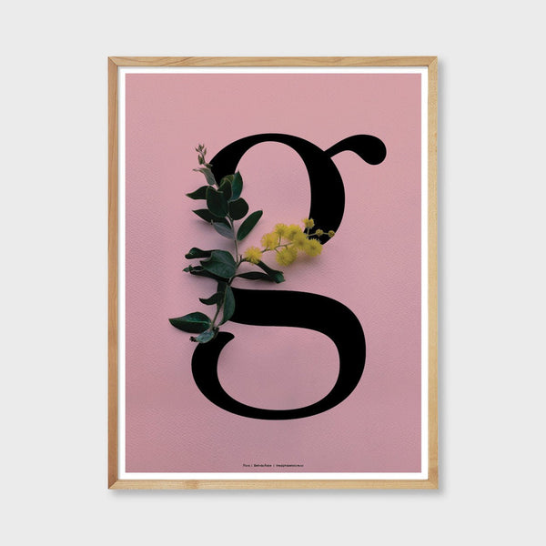 G - Flora - Letter G art print - The Alphabet Store – The alphabet store