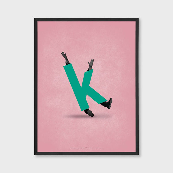Kevin - Letter K art print - The Alphabet Store – The alphabet store